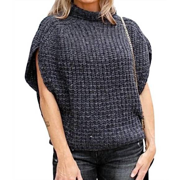 Elan | Tops | New Elan Mock Neck Short Sleeve Pull Over In Charcoal ...